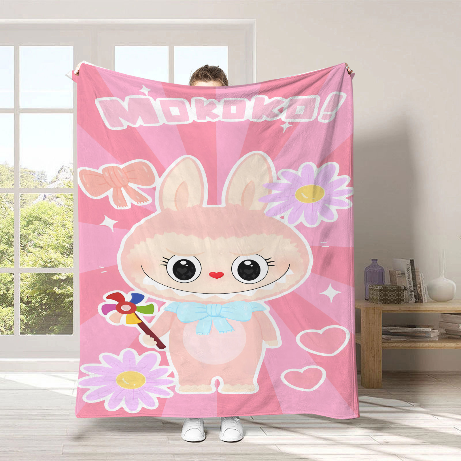 Cartoon Blanket 50x60IN, Cozy Warm Flannel Throw Blankets Birthday ...