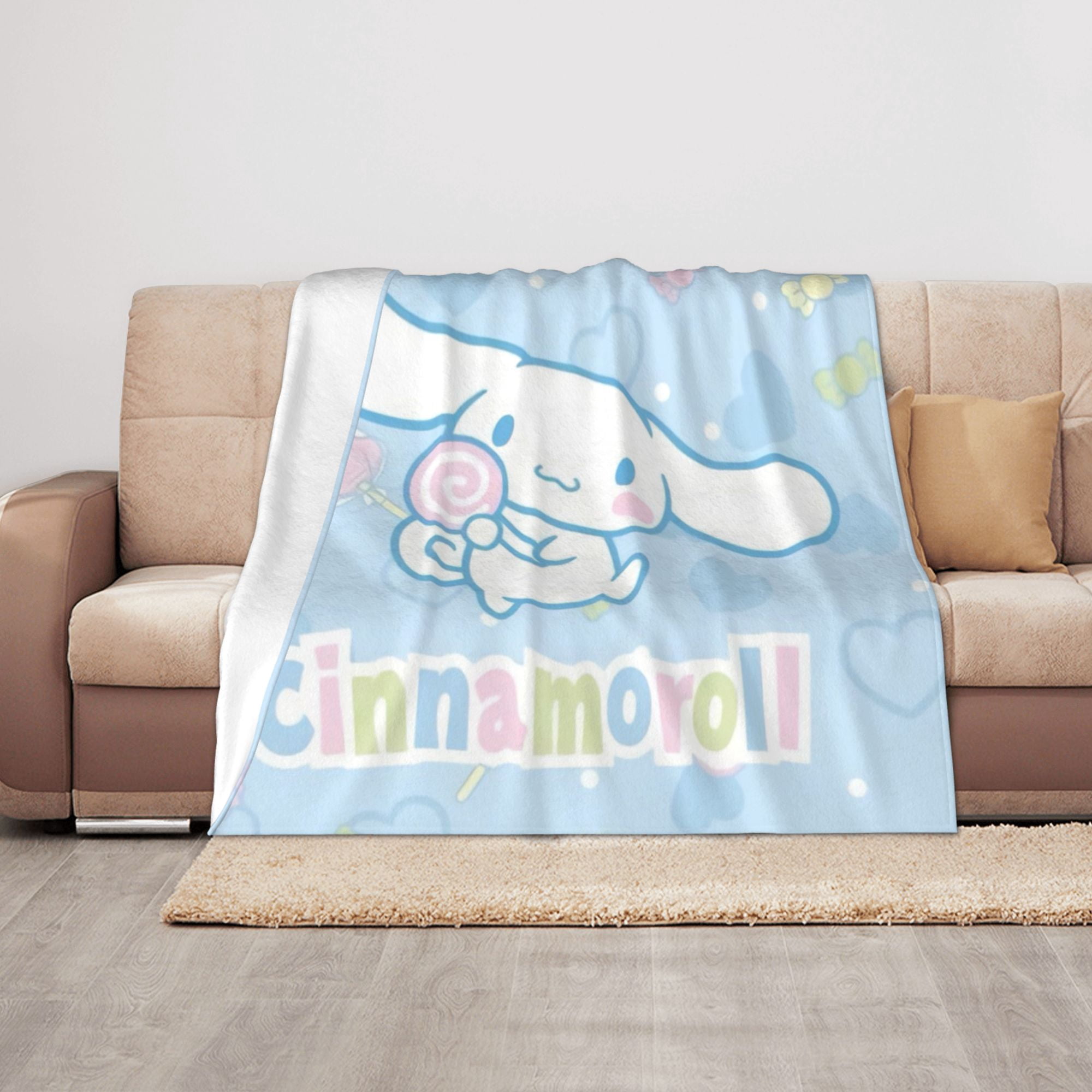 Cartoon Blanket Cute Cartoon Flannel Blanket, Family Anime Fan Sofa Bed ...