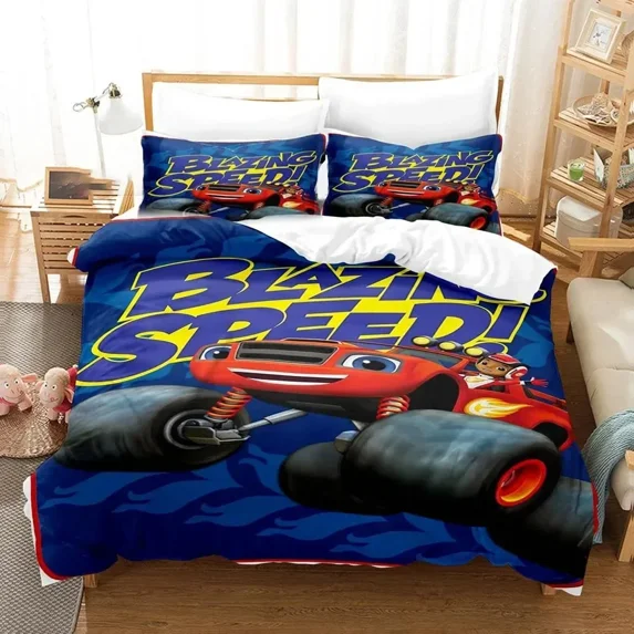 Cartoon Blaze and Monster Machines Speed Bedding Set Boys Girls Twin ...