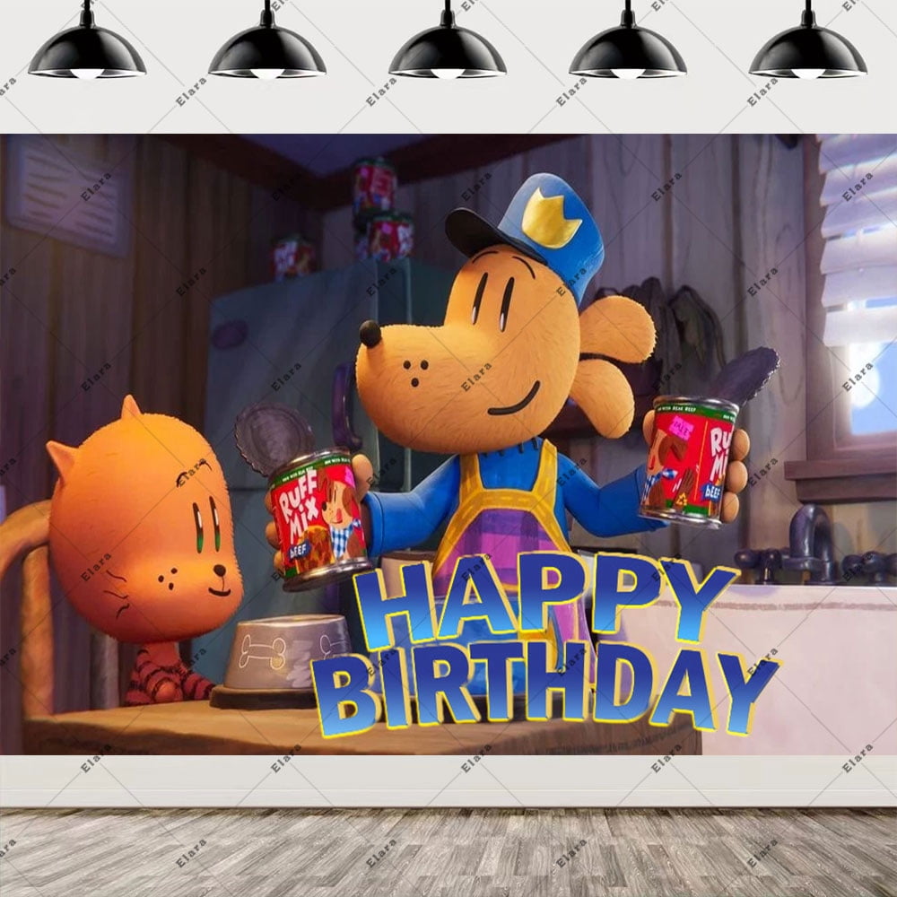 Cartoon Blue-Dogs&Man Theme Birthday Party Decor Supplies The Best ...