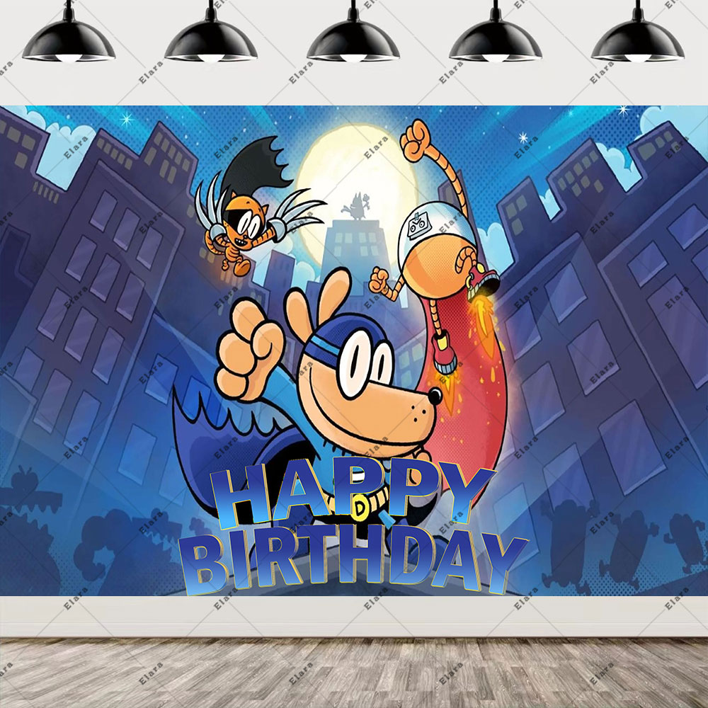 Cartoon Blue-Dogs&Man Theme Birthday Party Decor Supplies The Best ...