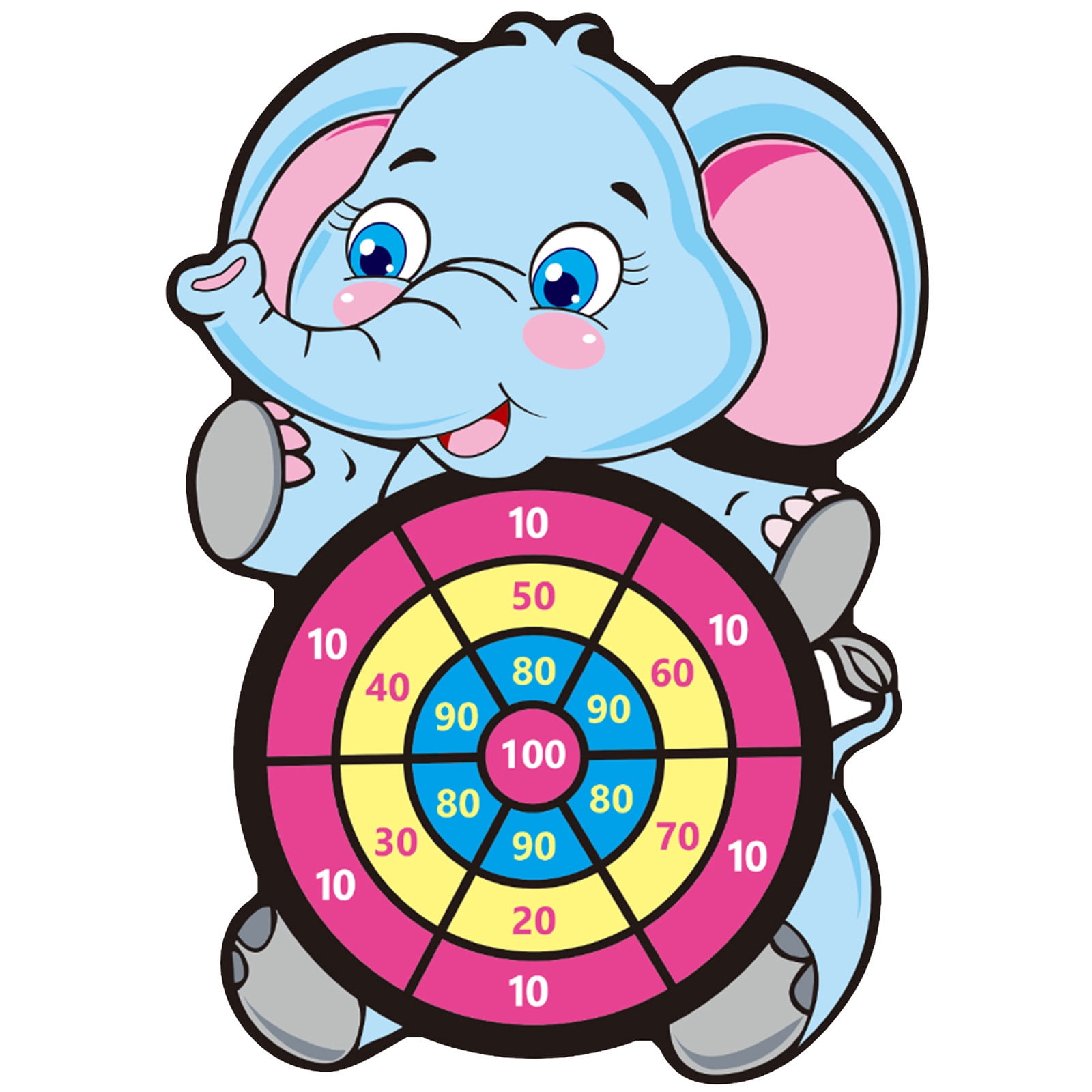 Cartoon Board Games Sticky Flying Wall-Mounted Kids Toys Cognition ...