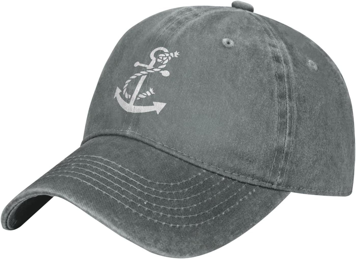 Cartoon Boat Anchor Denim Trucker Hat Baseball Cap for Men Or Women ...