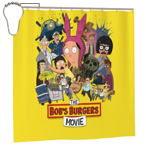 Cartoon Bob's Burgers Shower Curtain Cute Anime Shower Curtain ...