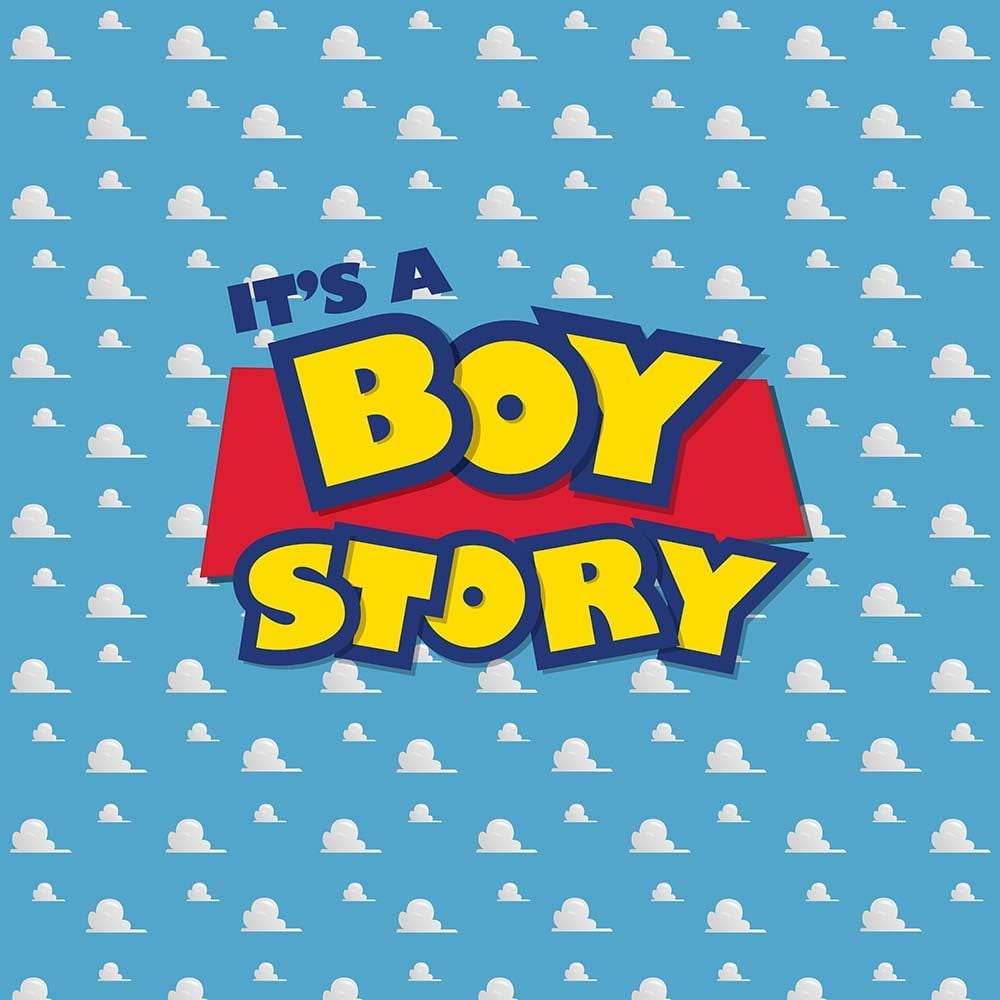 Cartoon Boy It's a Story Photography Backdrop Birthday Party Photo ...