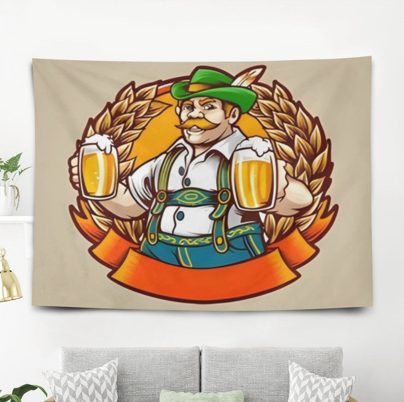 Cartoon Brew wall mounted, 60 × 80 inches, peach skin velvet material, perfectly integrated into ...