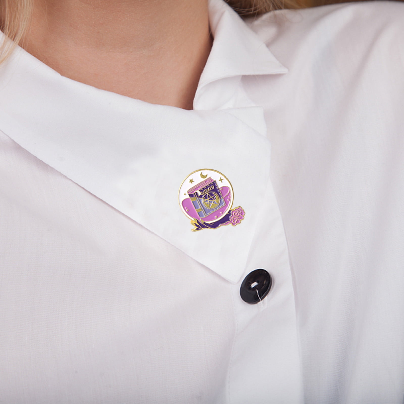 Cartoon Brooch Witch Hat Magician Styling Personality Paint Alloy ...