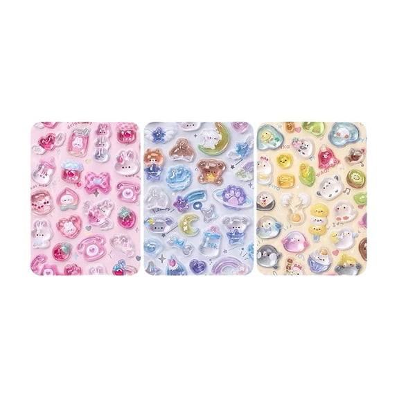 Cartoon Bubble Decal Resin Decorative Sticker Minis Puffer Sticker ...