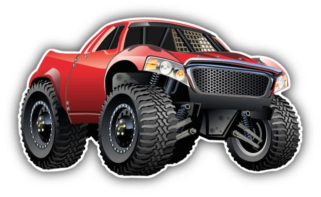 Cartoon Buggy Car Sticker Phone Decal Water Bottle Stickers Car Decals ...