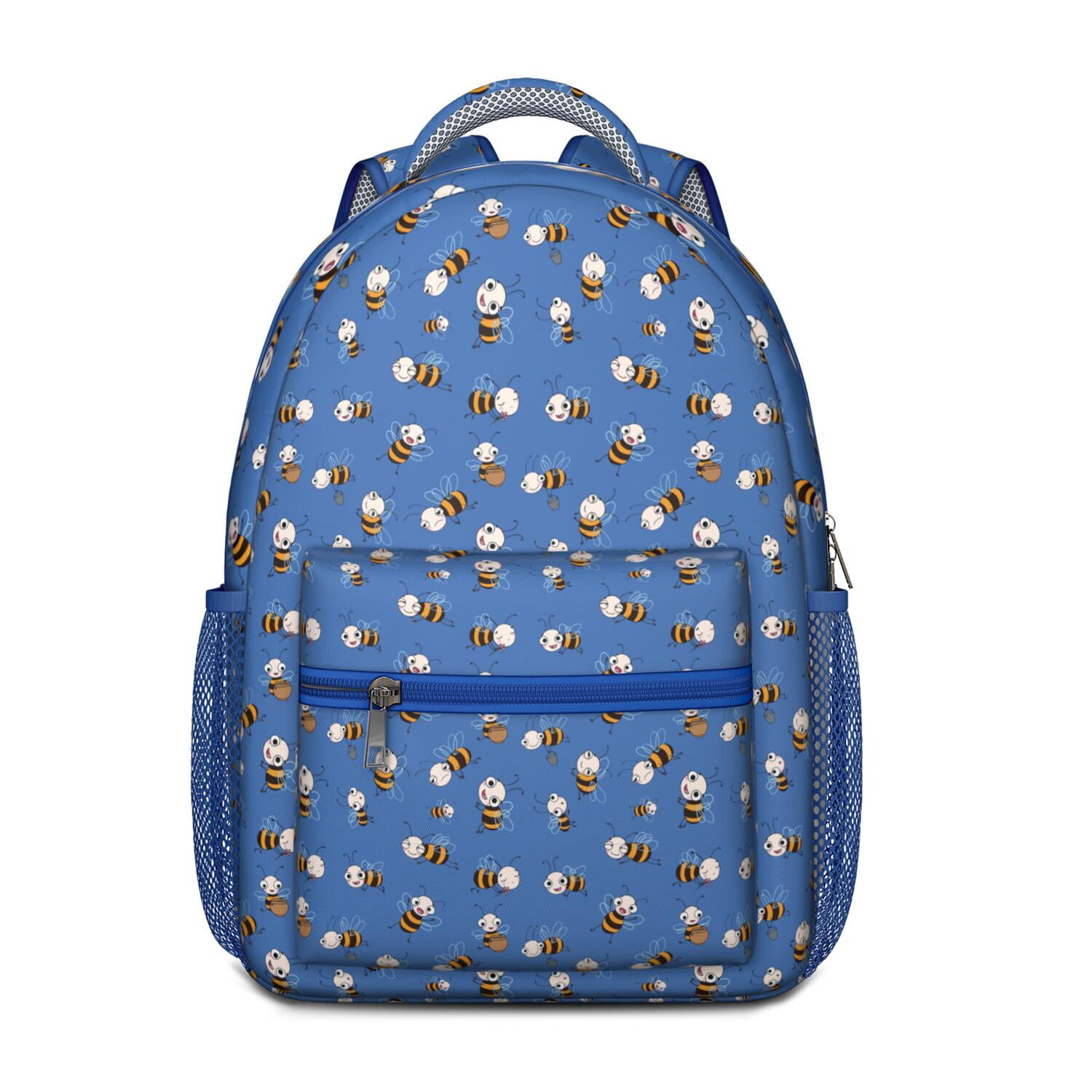 Cartoon Bumble Bee School Backpack – Cute Honeybee Pattern with ...