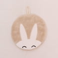 Cartoon Bunny Coral Fleece Hand Towel - Quick-Dry, Absorbent, Soft ...