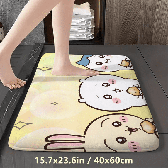 Cartoon C-Chiikawa Cute Colorful Floor Mat For Living Room Sofa Floor ...