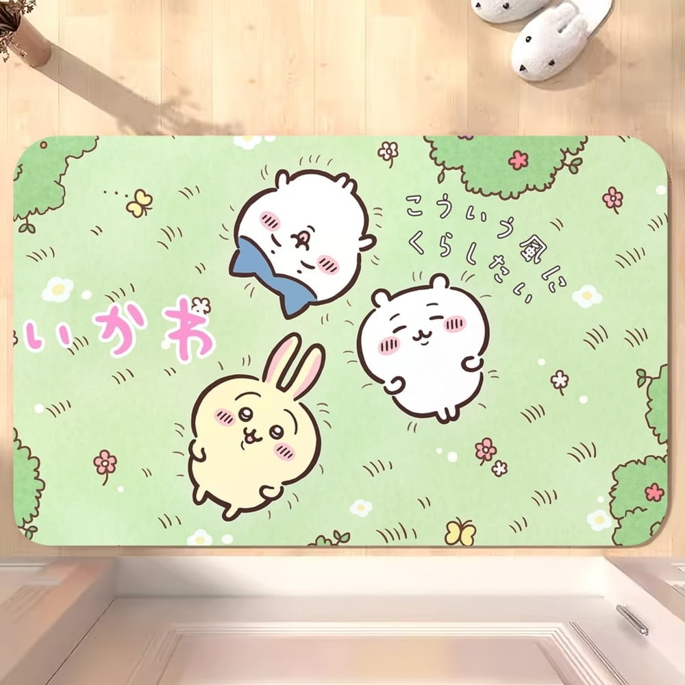 Cartoon C-Chiikawa Cute D Floor Mat Bedroom Kitchen Door Bath House ...