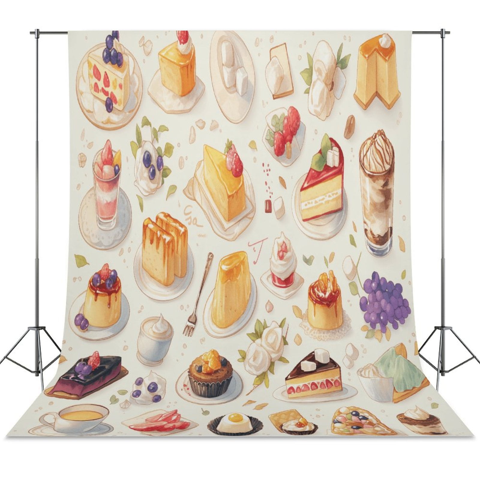 Cartoon Cake Backdrop Background for Photography Photo Booth Backdrop ...