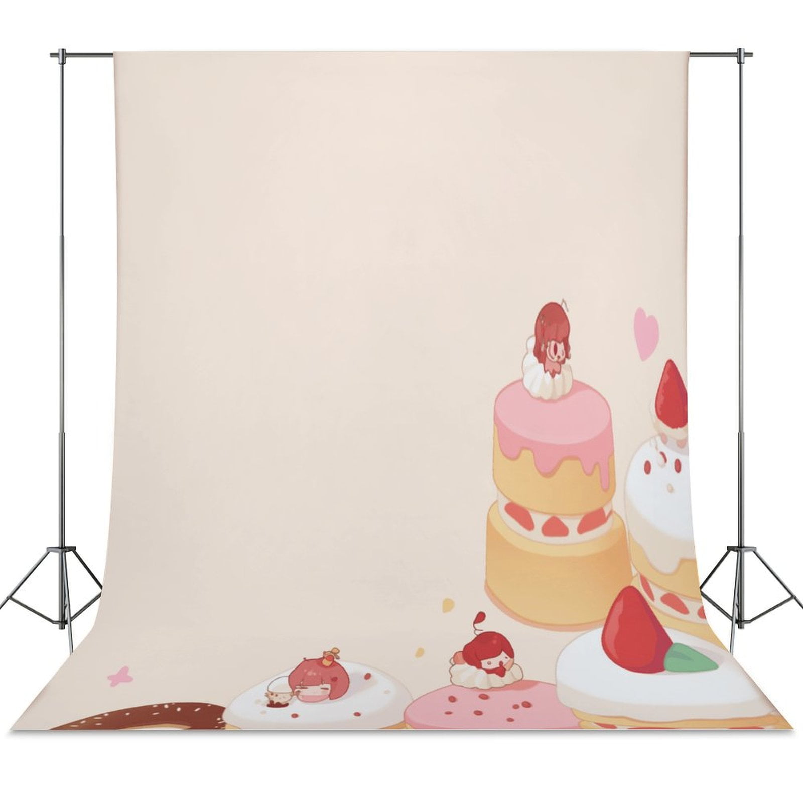 Cartoon Cake Backdrop Background for Photography Photo Booth Backdrop ...