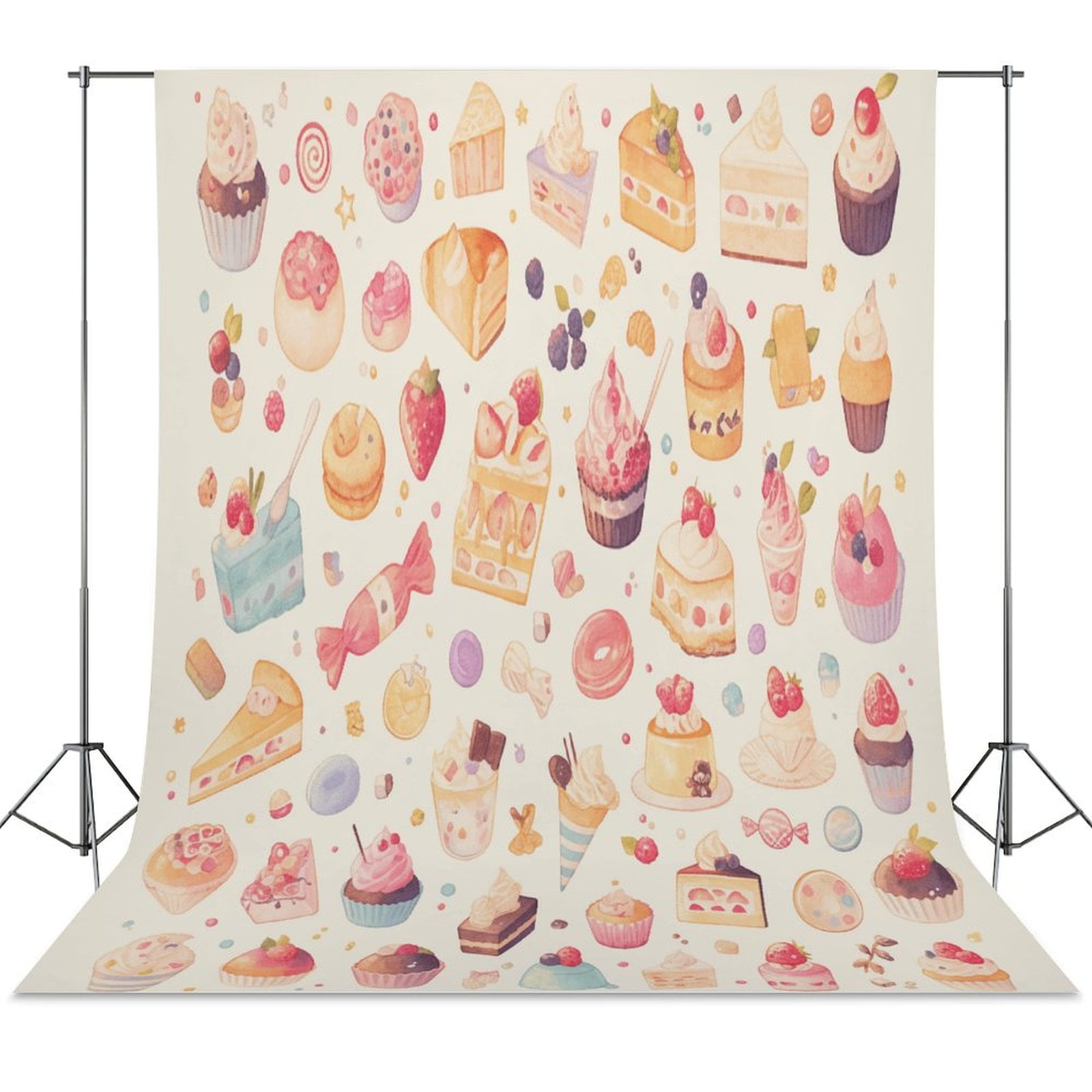 Cartoon Cake Backdrop Background for Photography Photo Booth Backdrop ...