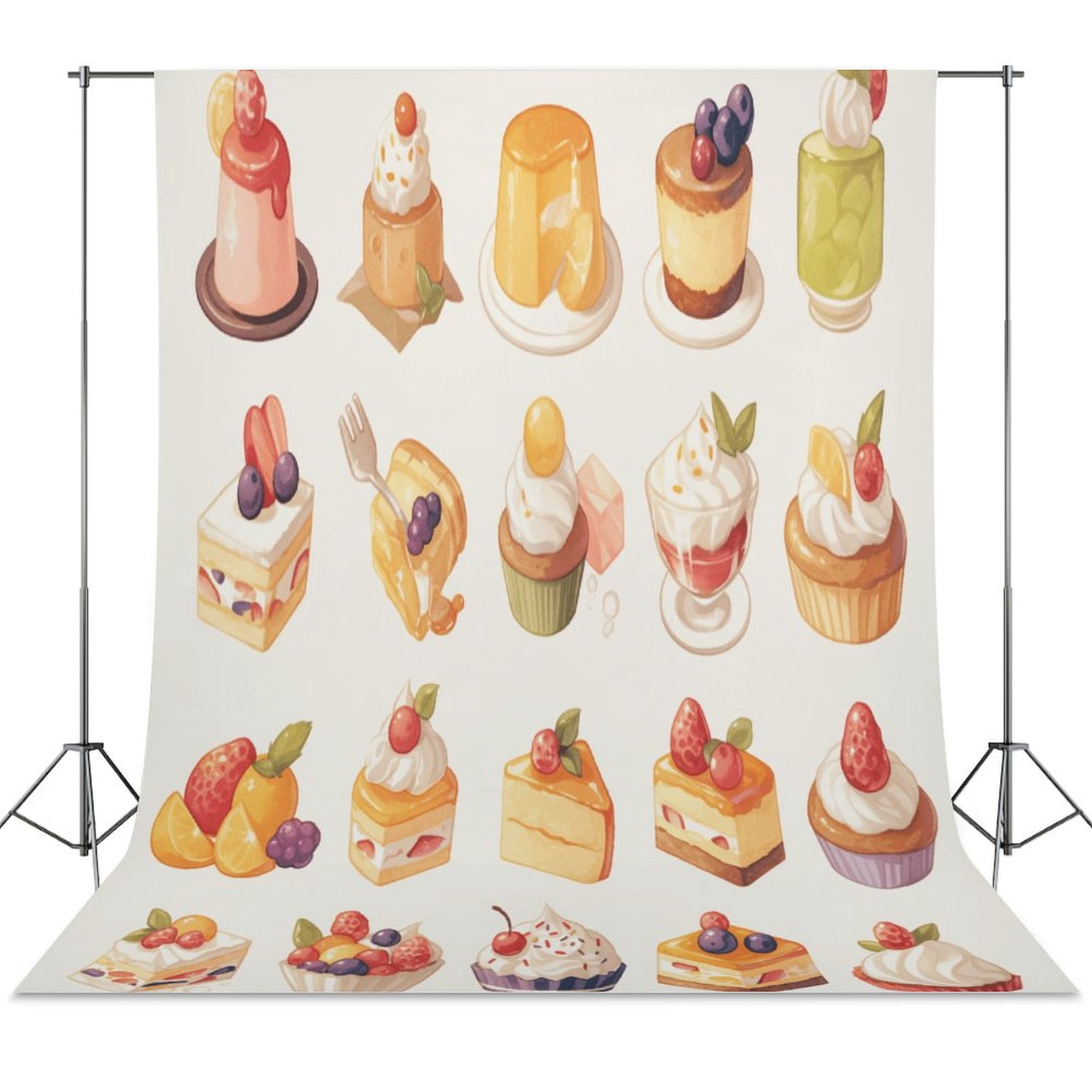 Cartoon Cake Backdrop Background for Photography Photo Booth Backdrop ...