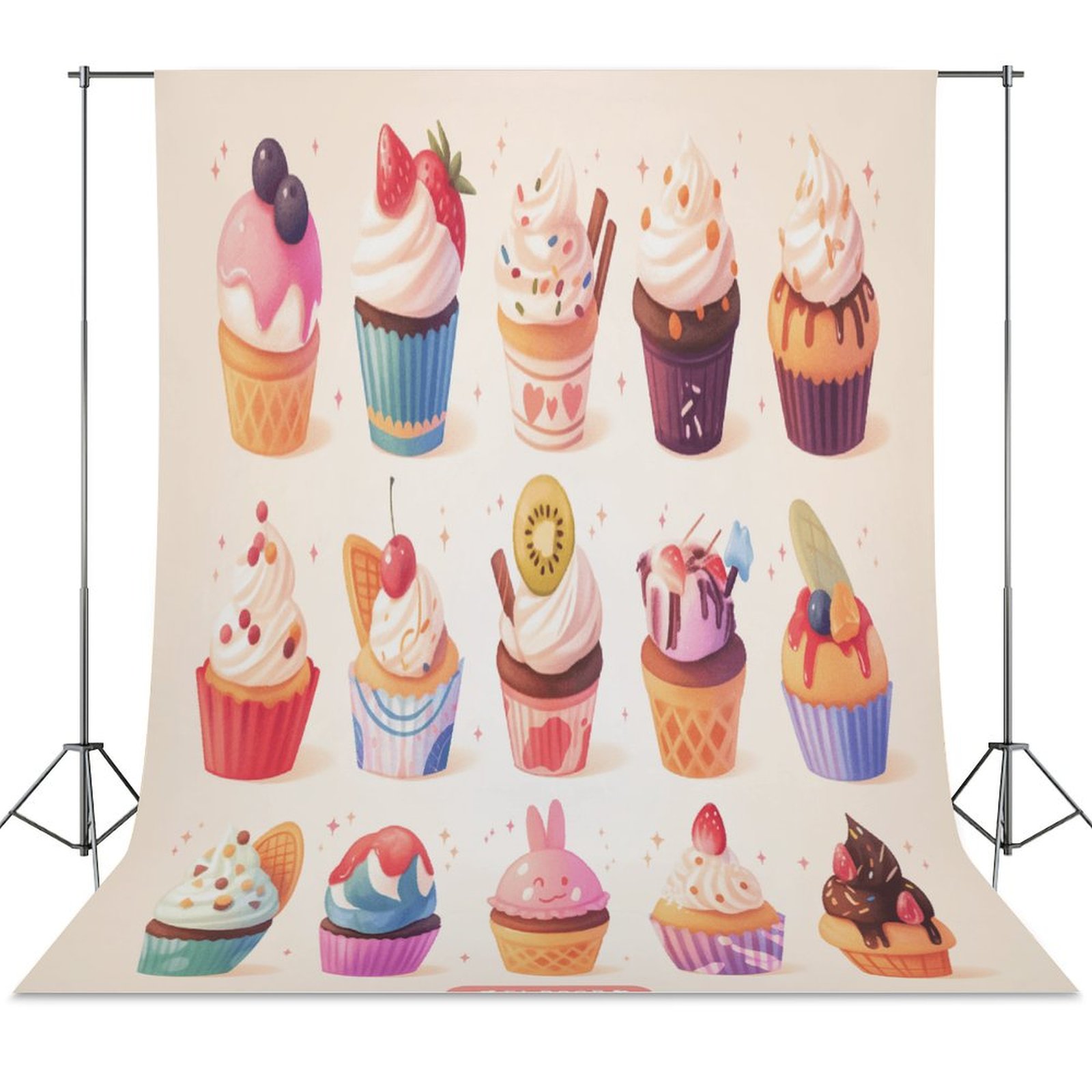 Cartoon Cake Backdrop Background for Photography Photo Booth Backdrop ...