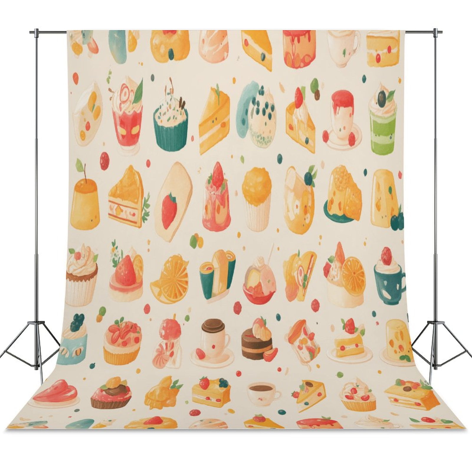 Cartoon Cake Backdrop Background for Photography Photo Booth Backdrop ...