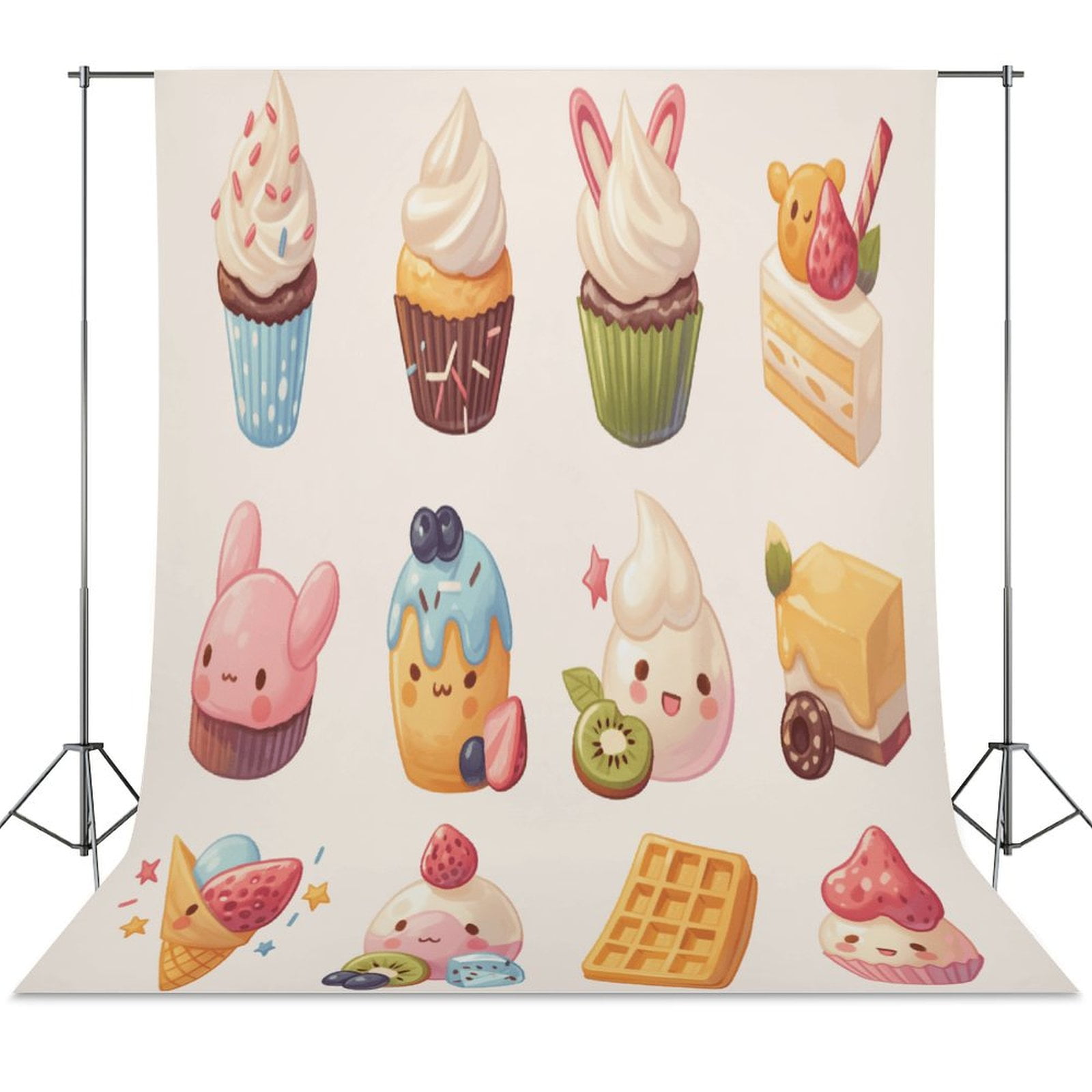 Cartoon Cake Backdrop Background for Photography Photo Booth Backdrop ...