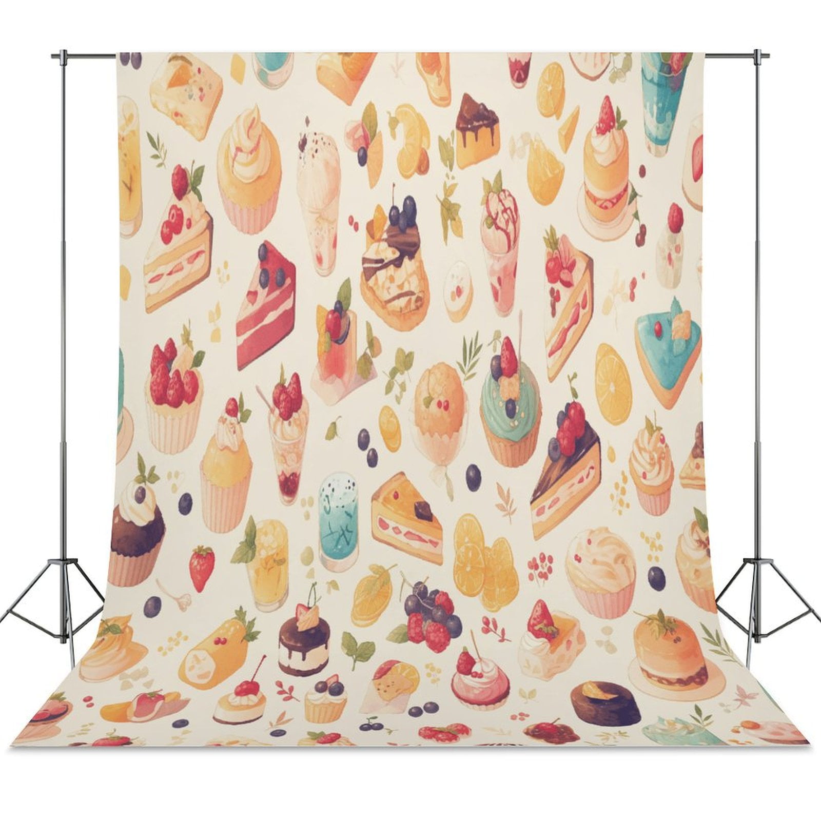 Cartoon Cake Backdrop Background for Photography Photo Booth Backdrop ...