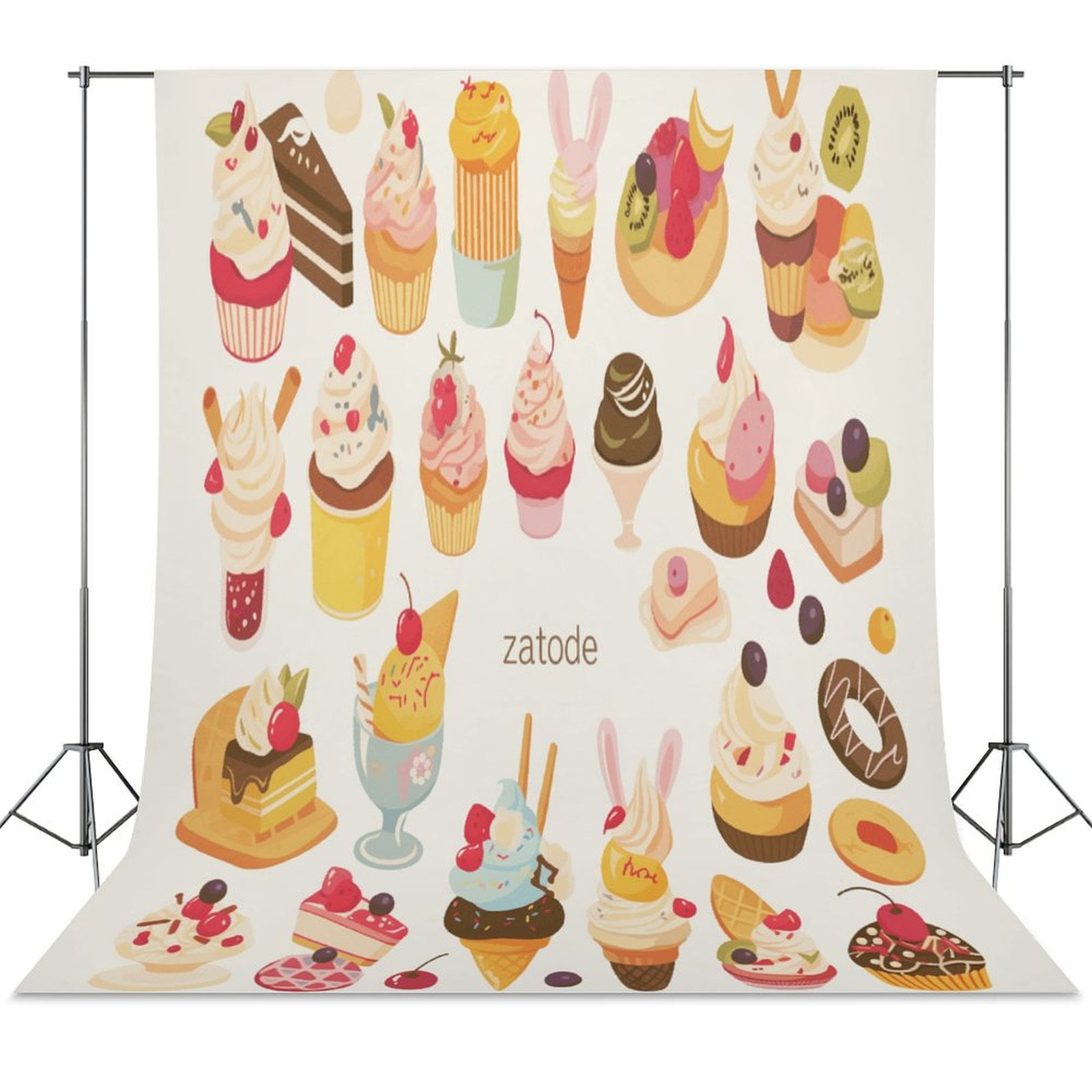Cartoon Cake Backdrop Background for Photography Photo Booth Backdrop ...