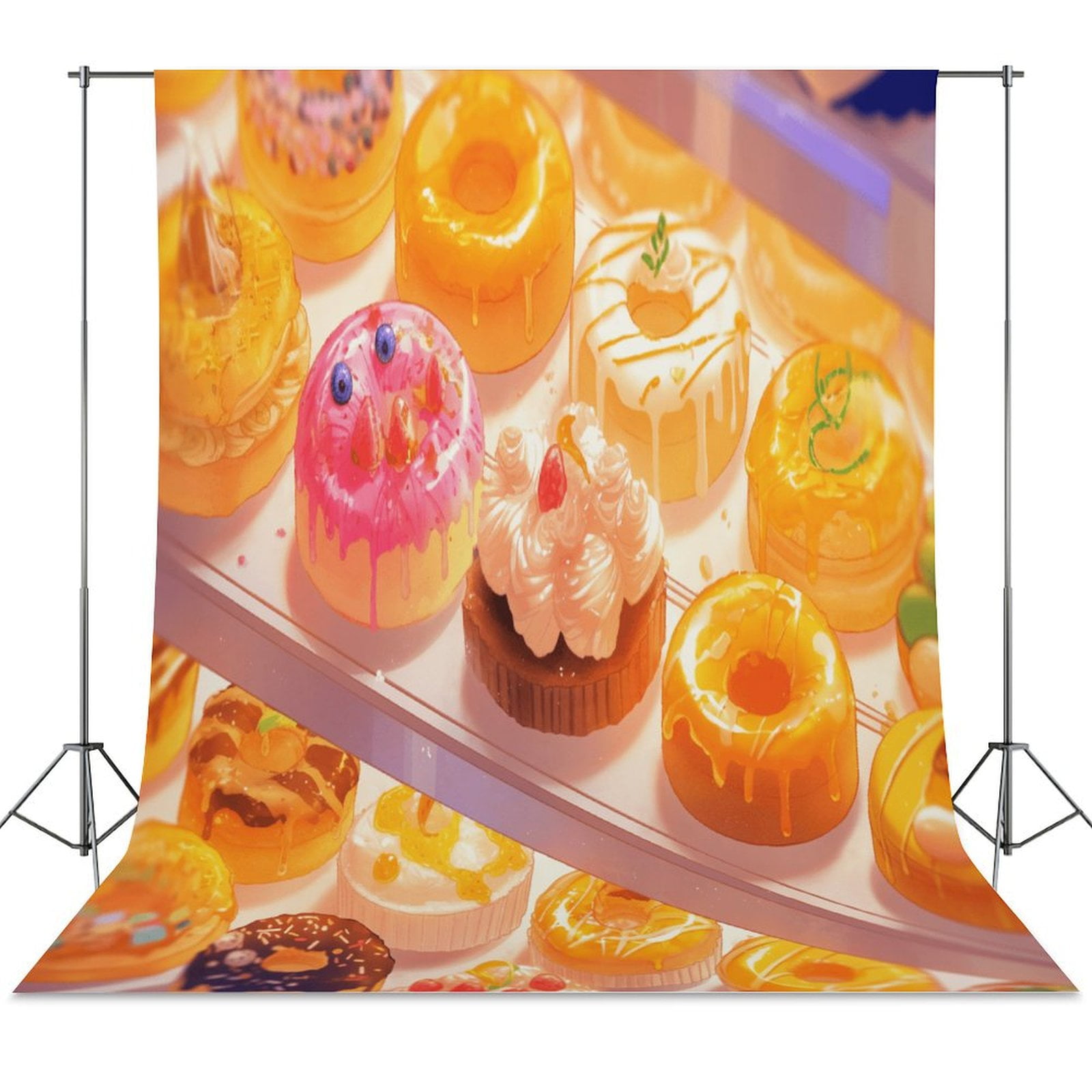 Cartoon Cake Backdrop Background for Photography Photo Booth Backdrop ...