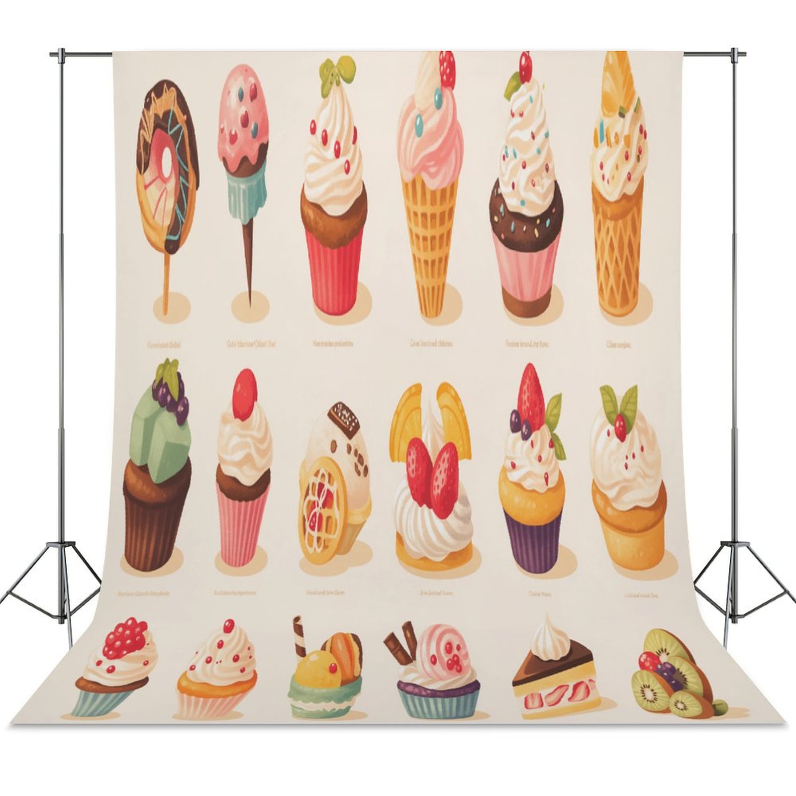 Cartoon Cake Backdrop Background for Photography Photo Booth Backdrop ...