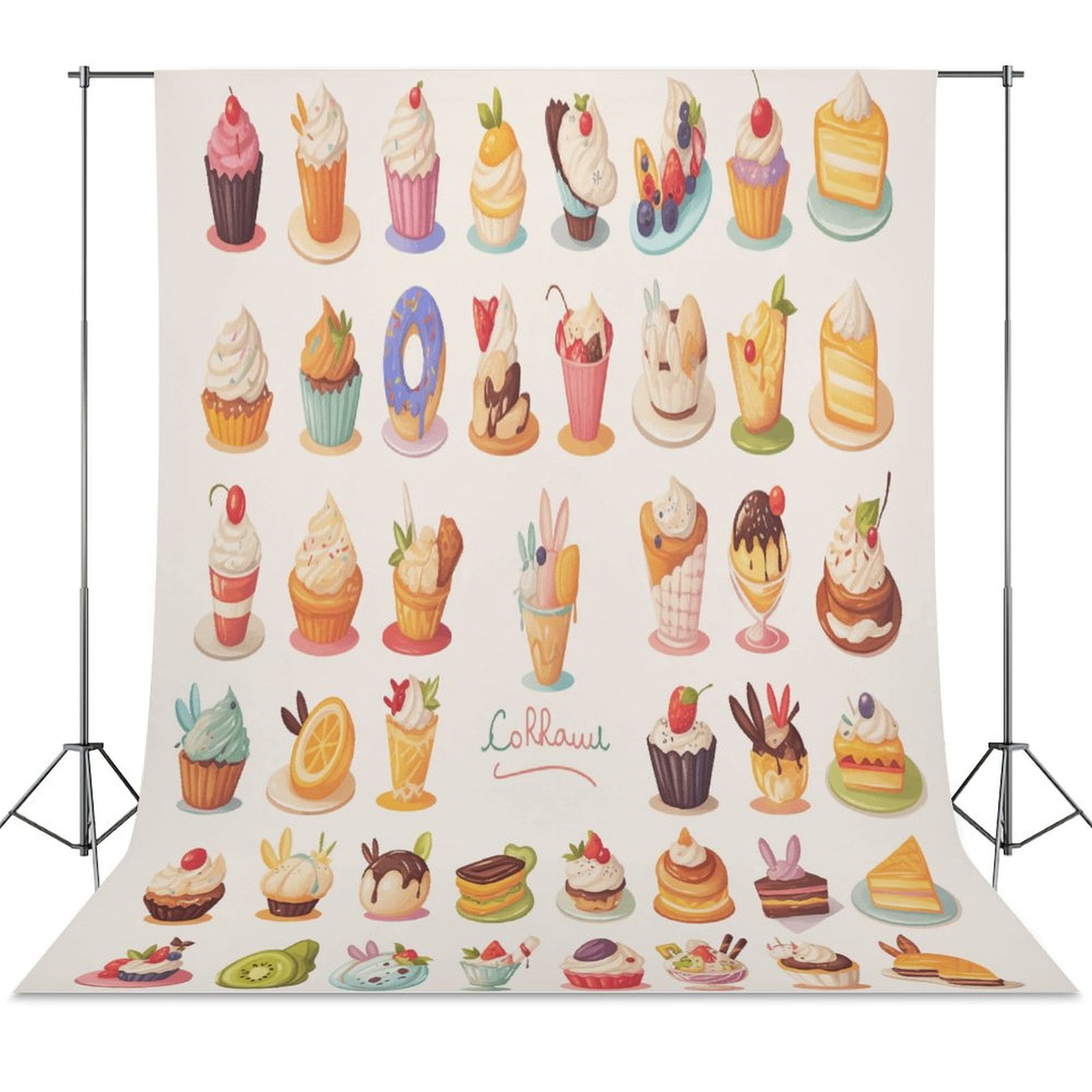 Cartoon Cake Backdrop Background for Photography Photo Booth Backdrop ...