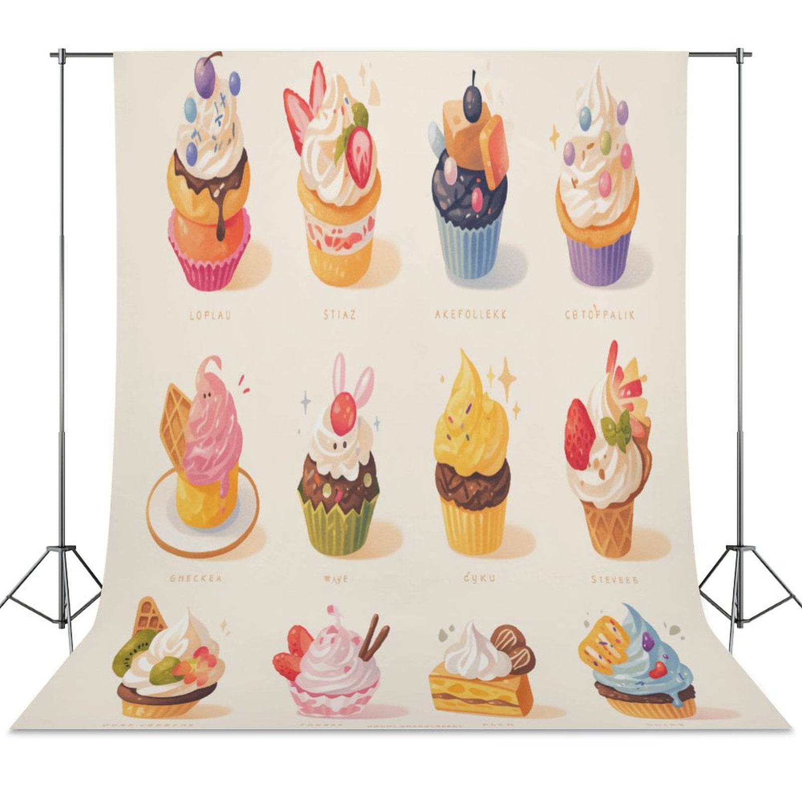 Cartoon Cake Backdrops for Photography Kids Adult Photo Booth Video ...