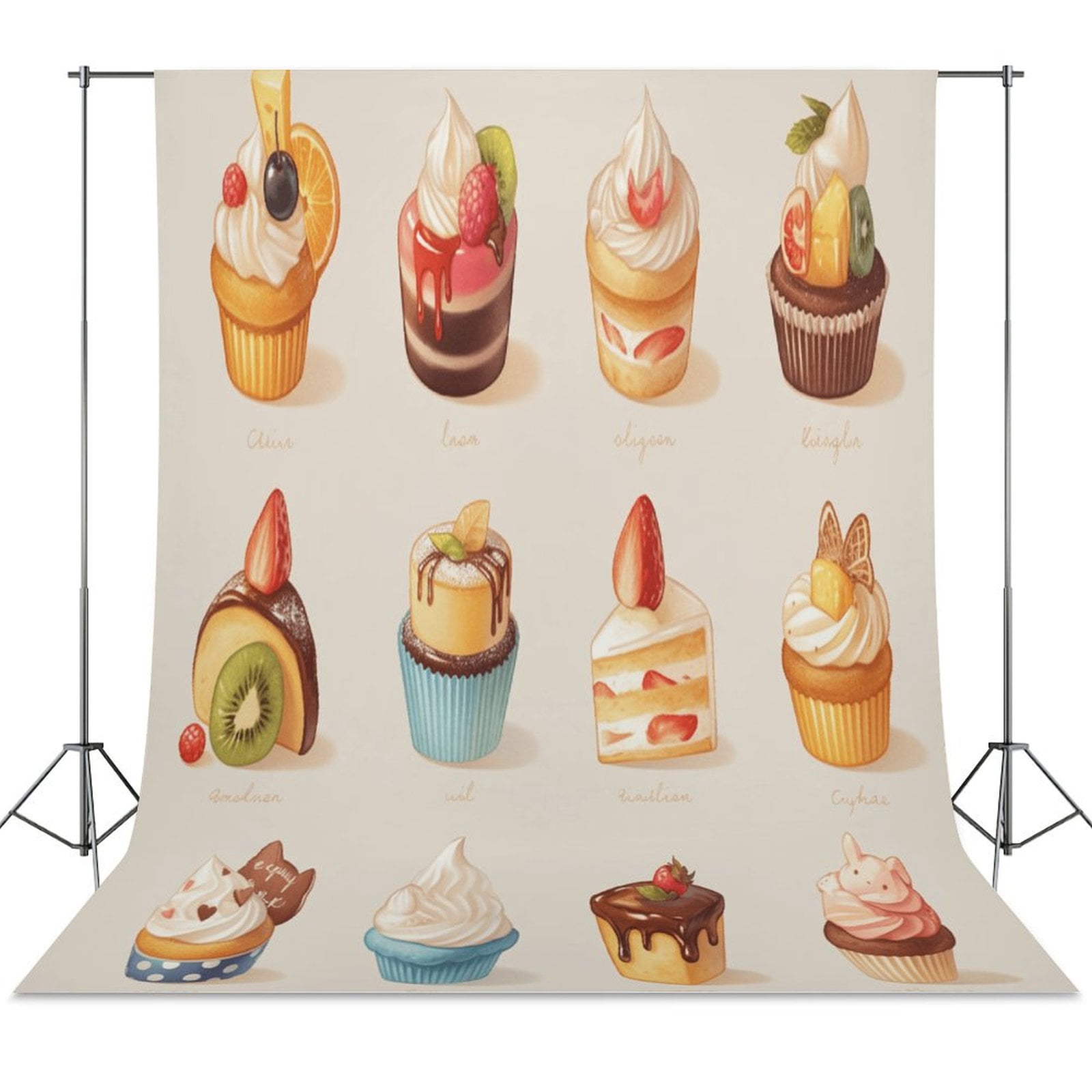 Cartoon Cake Backdrops for Photography Kids Adult Photo Booth Video ...