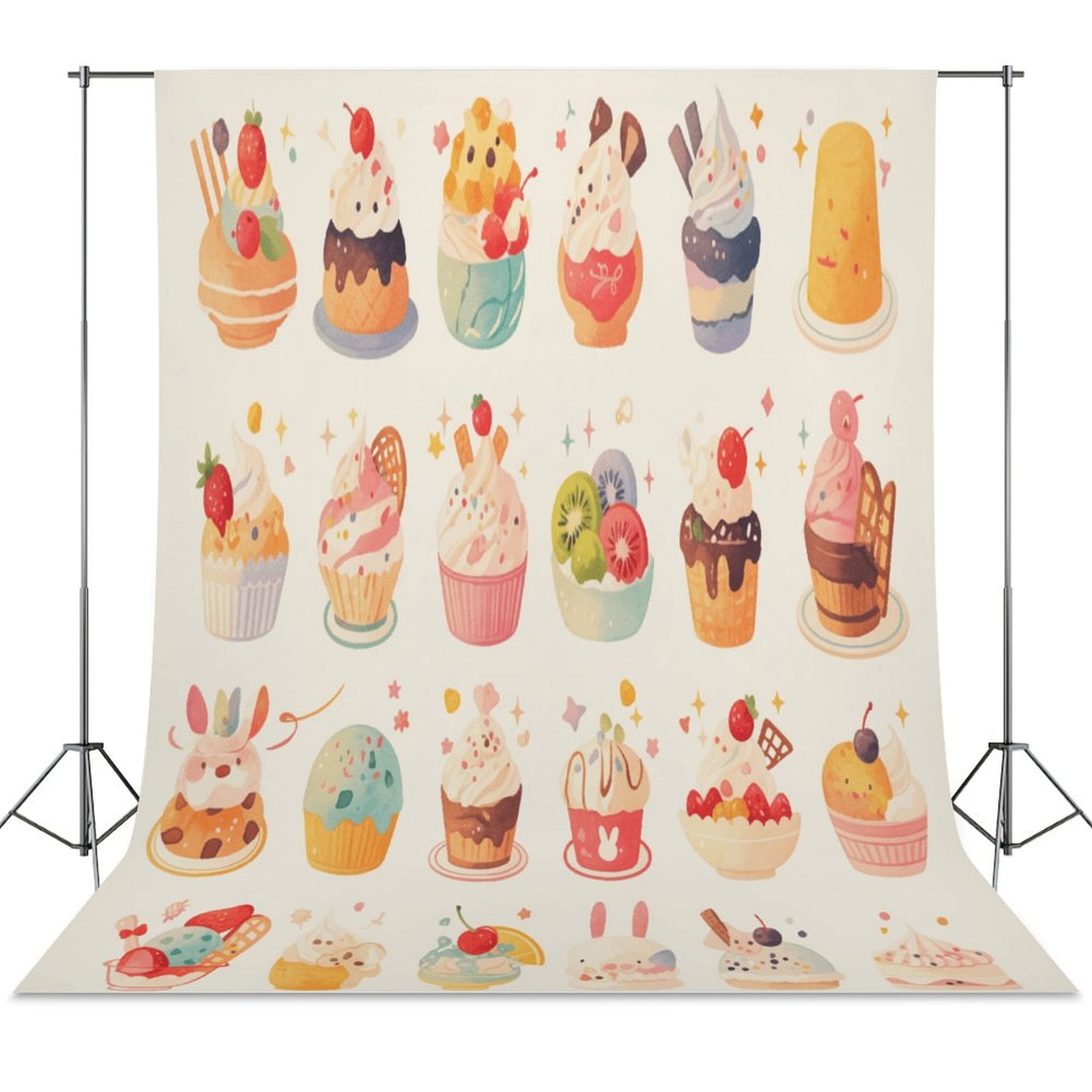 Cartoon Cake Backdrops for Photography Kids Adult Photo Booth Video ...