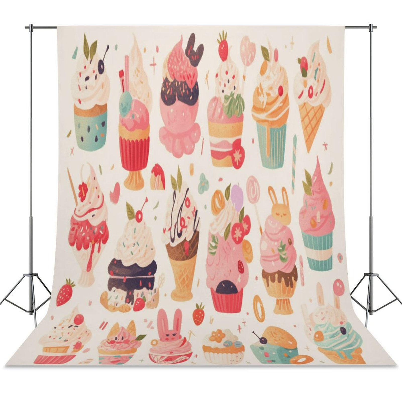 Cartoon Cake Backdrops for Photography Kids Adult Photo Booth Video ...