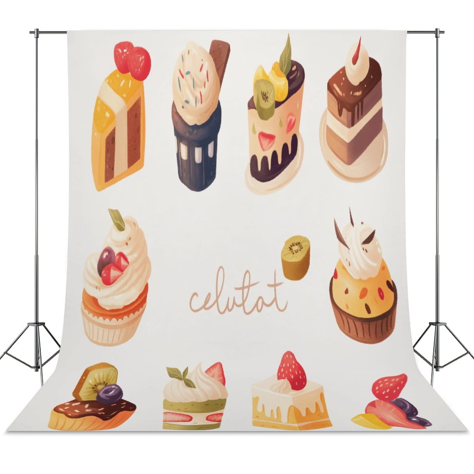 Cartoon Cake Backdrops for Photography for Party Backdrop Wedding ...