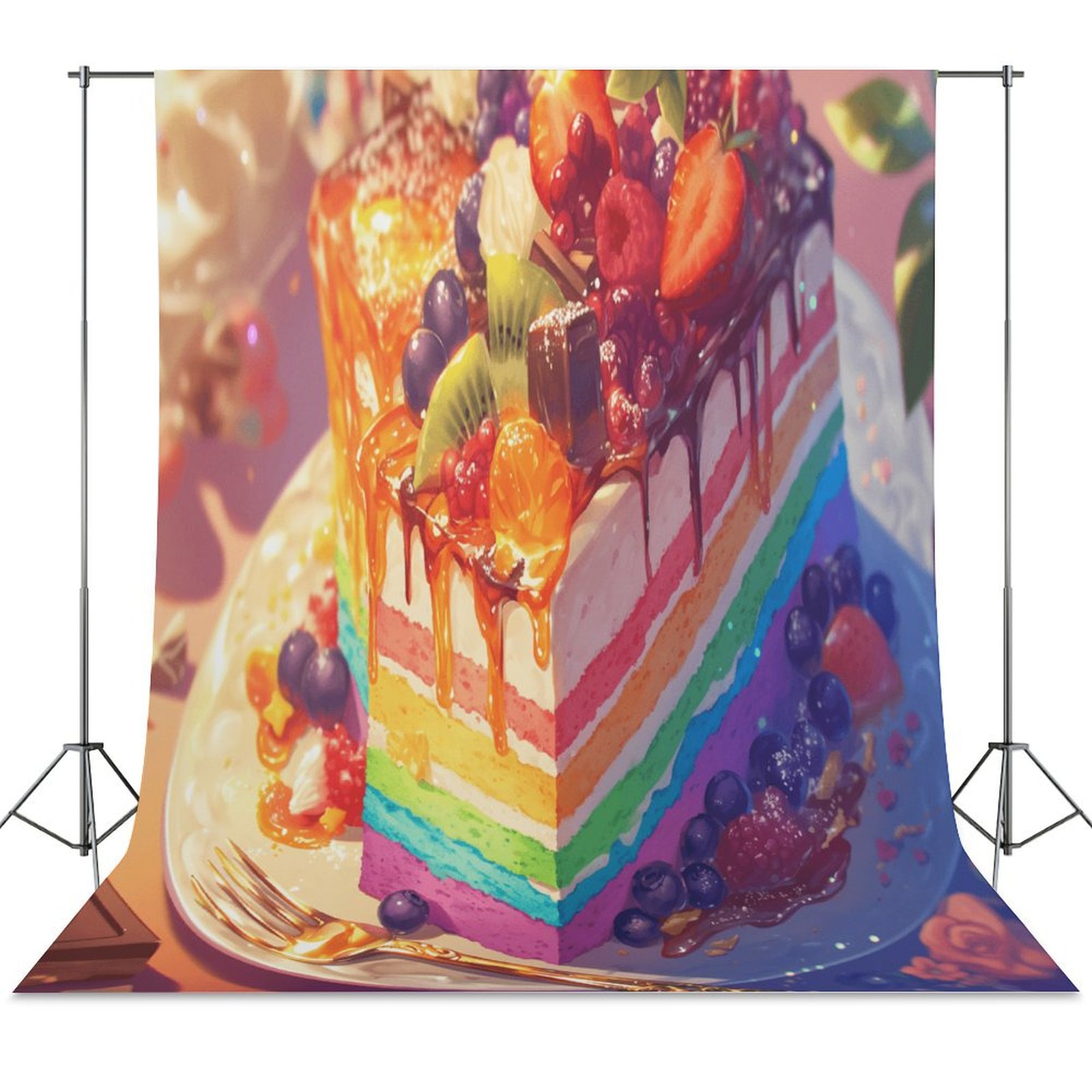 Cartoon Cake Backdrops for Photography for Party Backdrop Wedding ...