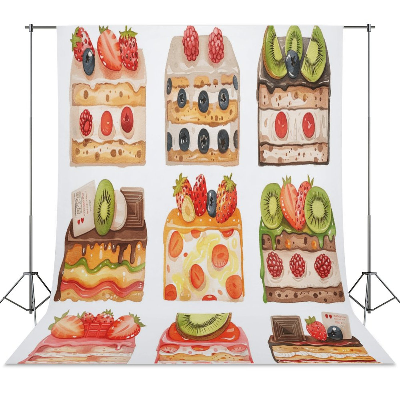 Cartoon Cake Backdrops for Photography for Party Backdrop Wedding ...