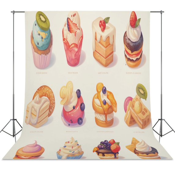 Cartoon Cake Backdrops for Photography for Party Backdrop Wedding ...