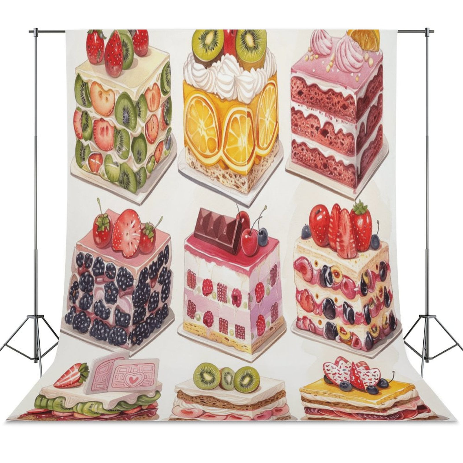 Cartoon Cake Backdrops for Photography for Party Backdrop Wedding ...