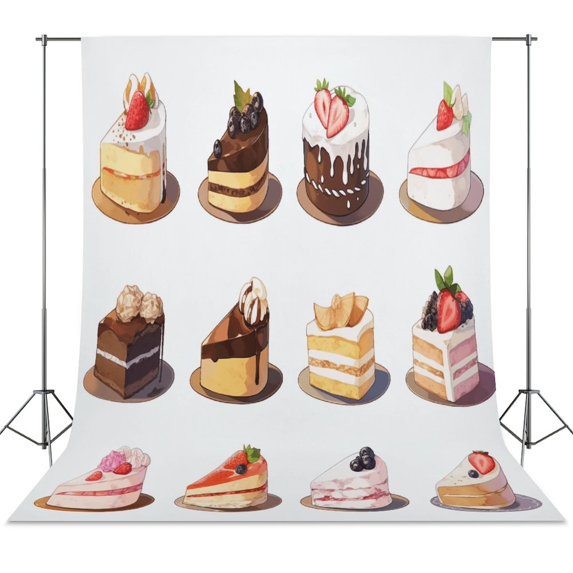 Cartoon Cake Backdrops for Photography for Party Backdrop Wedding ...