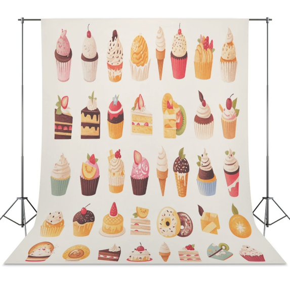 Cartoon Cake Backdrops for Photography for Party Backdrop Wedding ...
