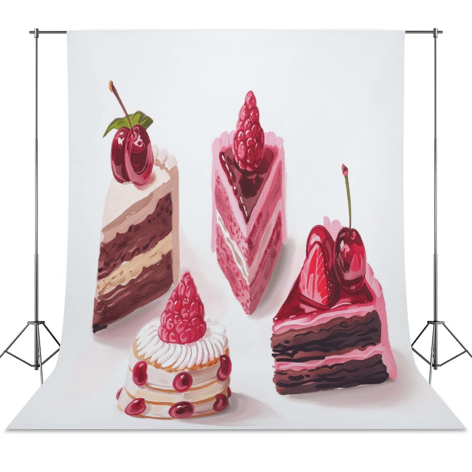Cartoon Cake Backdrops for Photography for Party Backdrop Wedding ...
