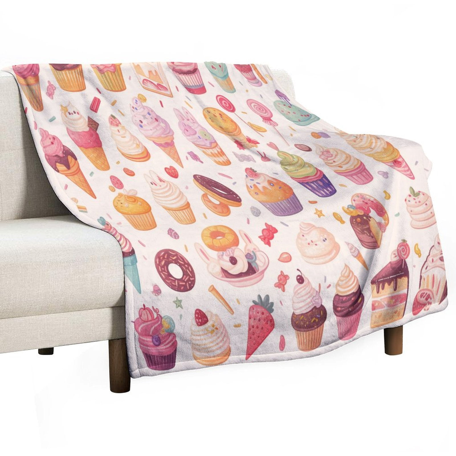 Cartoon Cake Blanket for Bed Throw Blanket for Women, Men And Kids ...
