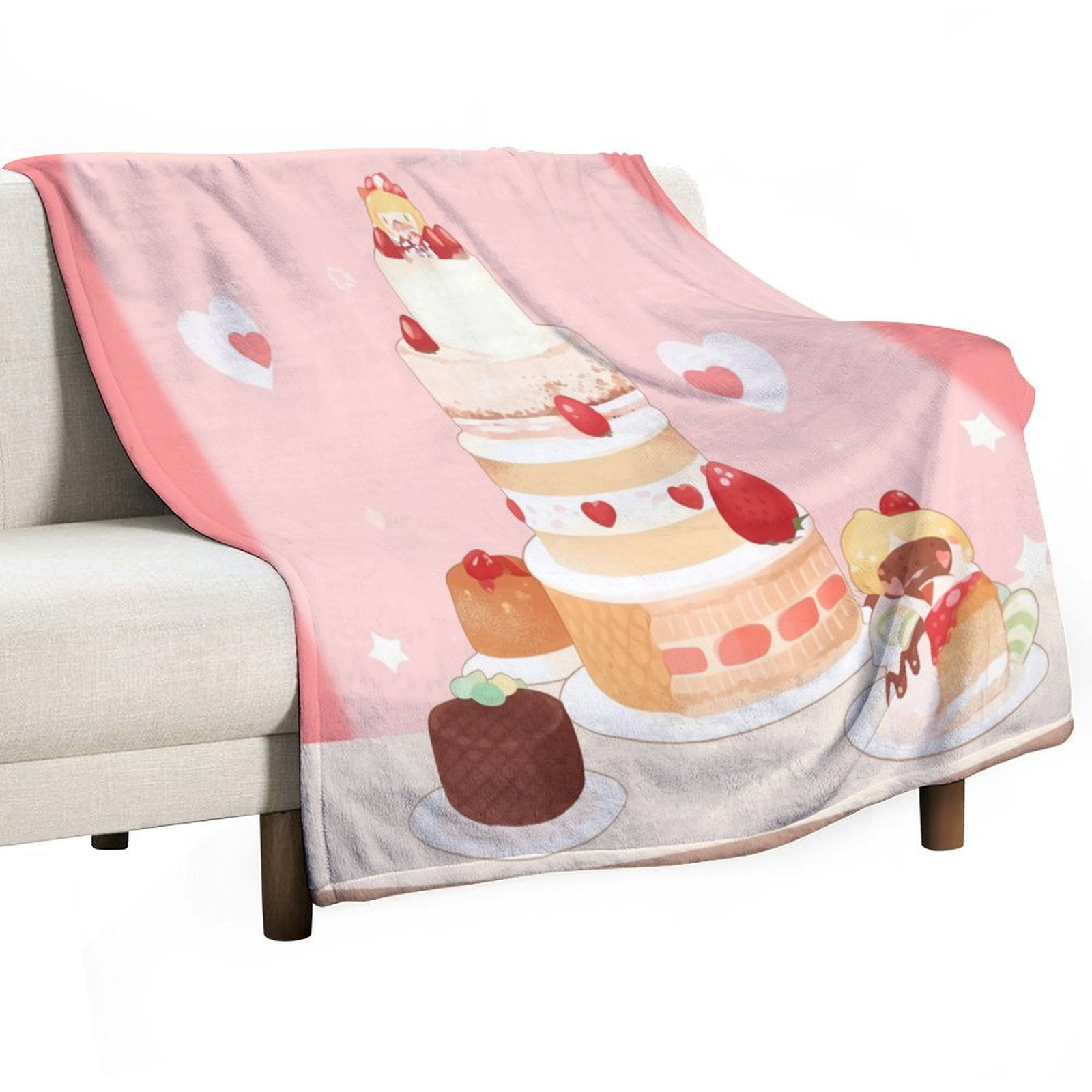 Cartoon Cake Blanket for Bed Throw Blanket for Women, Men And Kids ...