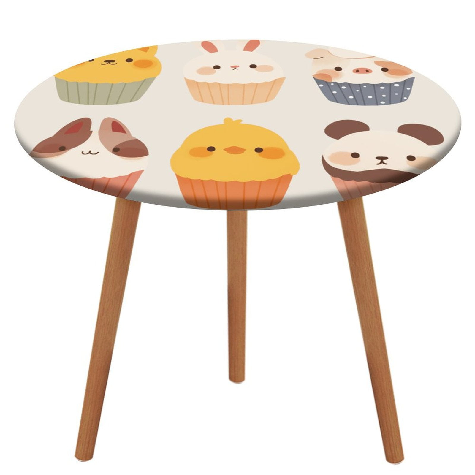 Cartoon Cake Fitted Table Cover - Waterproof Elastic Edged Tablecloth ...