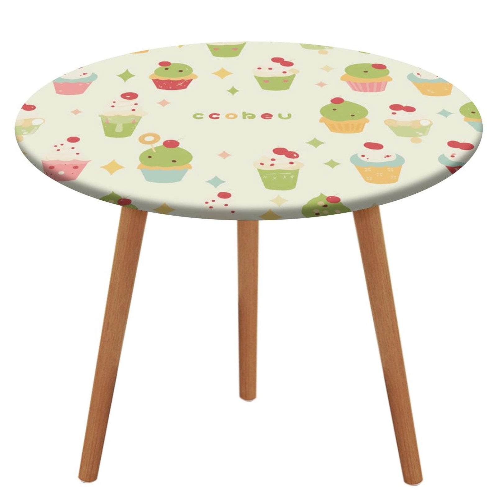 Cartoon Cake Fitted Table Cover - Waterproof Elastic Edged Tablecloth ...