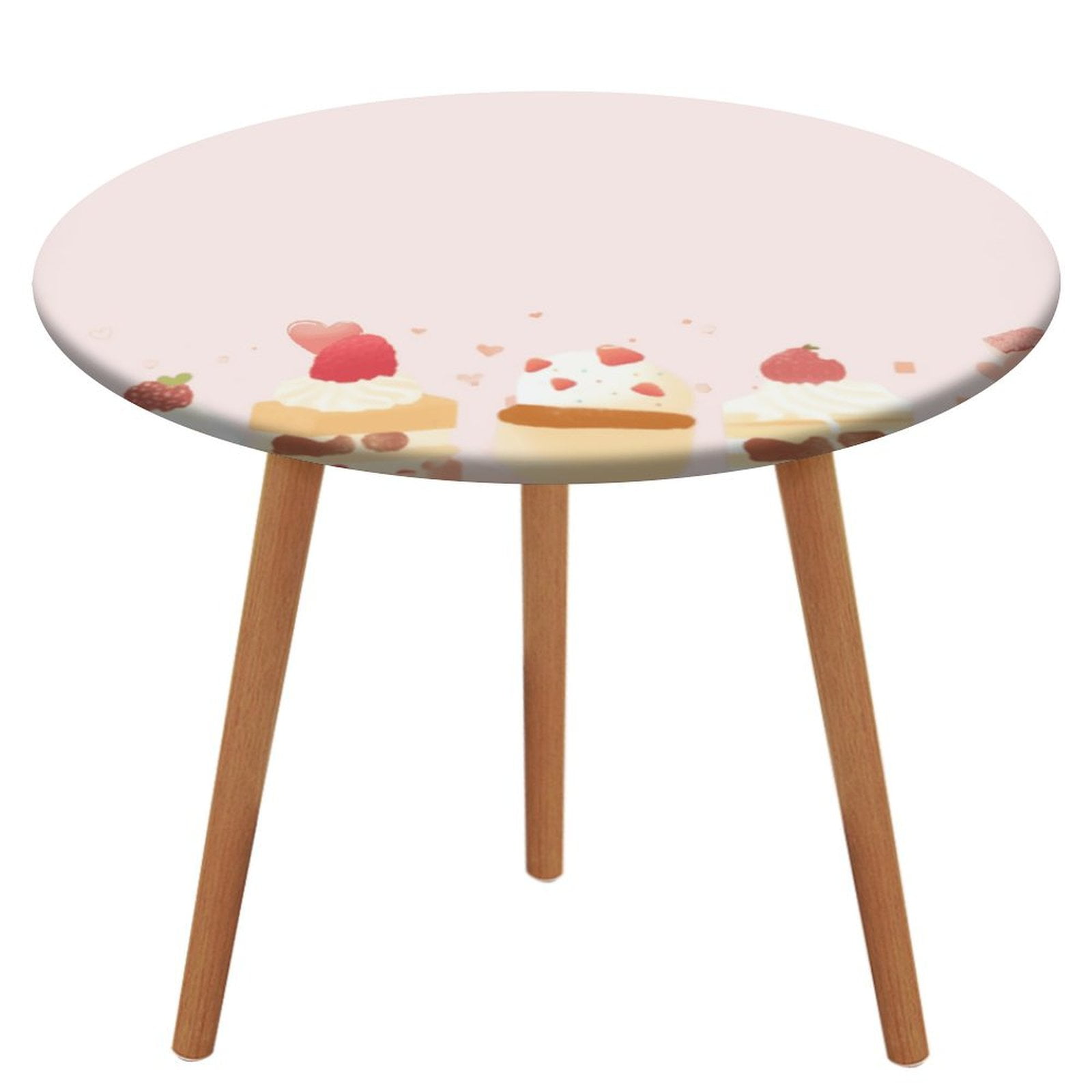 Cartoon Cake Fitted Table Cover - Waterproof Elastic Edged Tablecloth ...