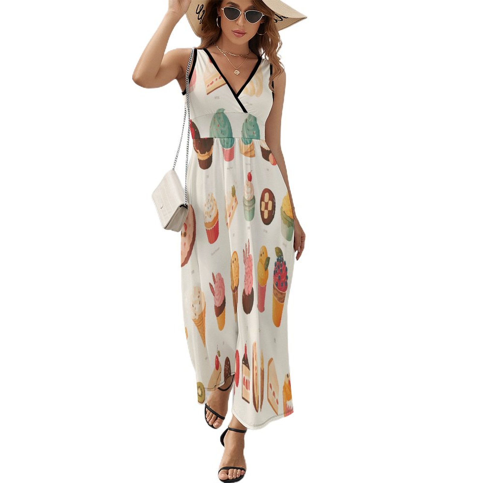 Cartoon Cake King Size Sleeveless Dress Dresses Summer Women Dresses ...
