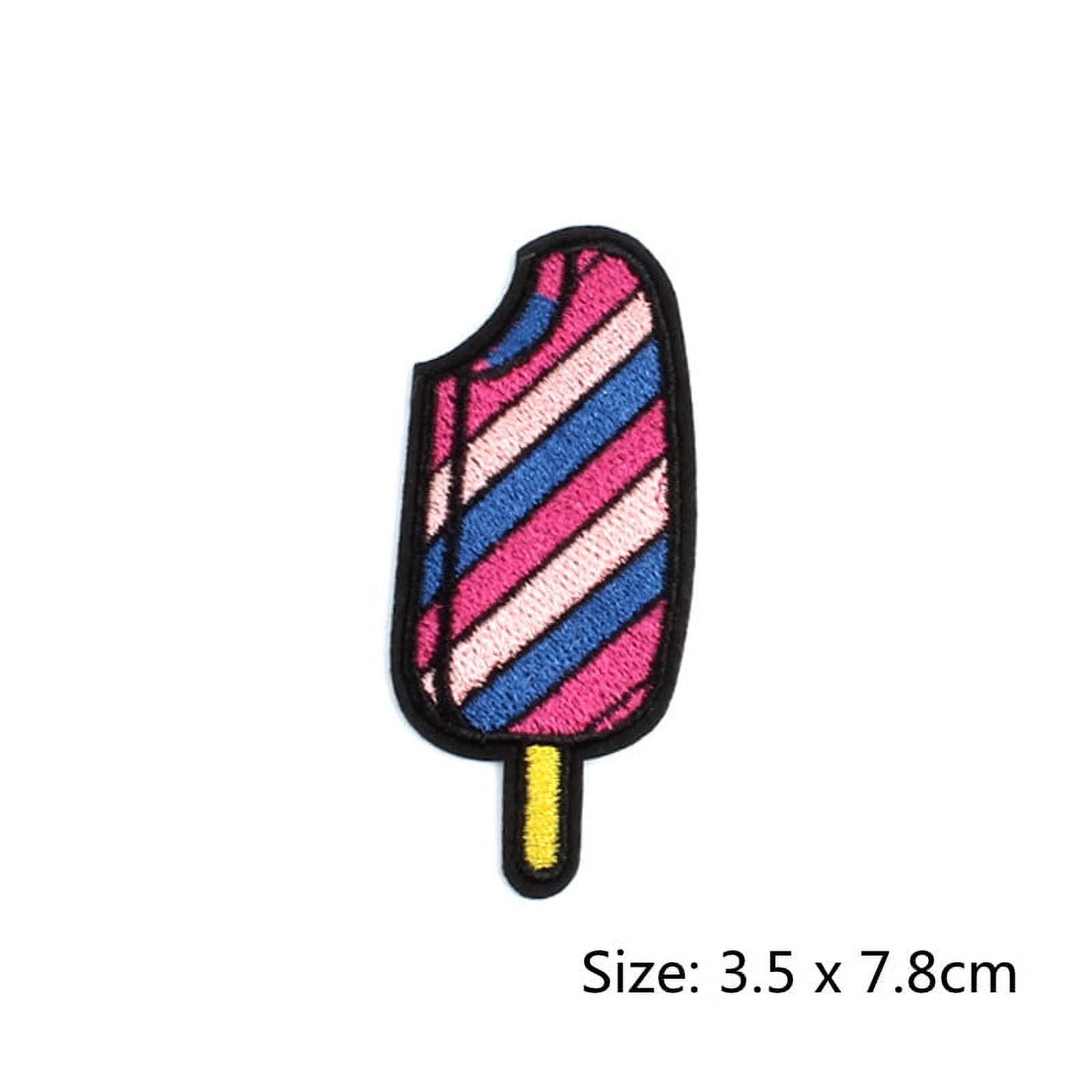 Cartoon Cake Pizza Ice Cream Drinks Biscut Stickers Iron On Clothes ...