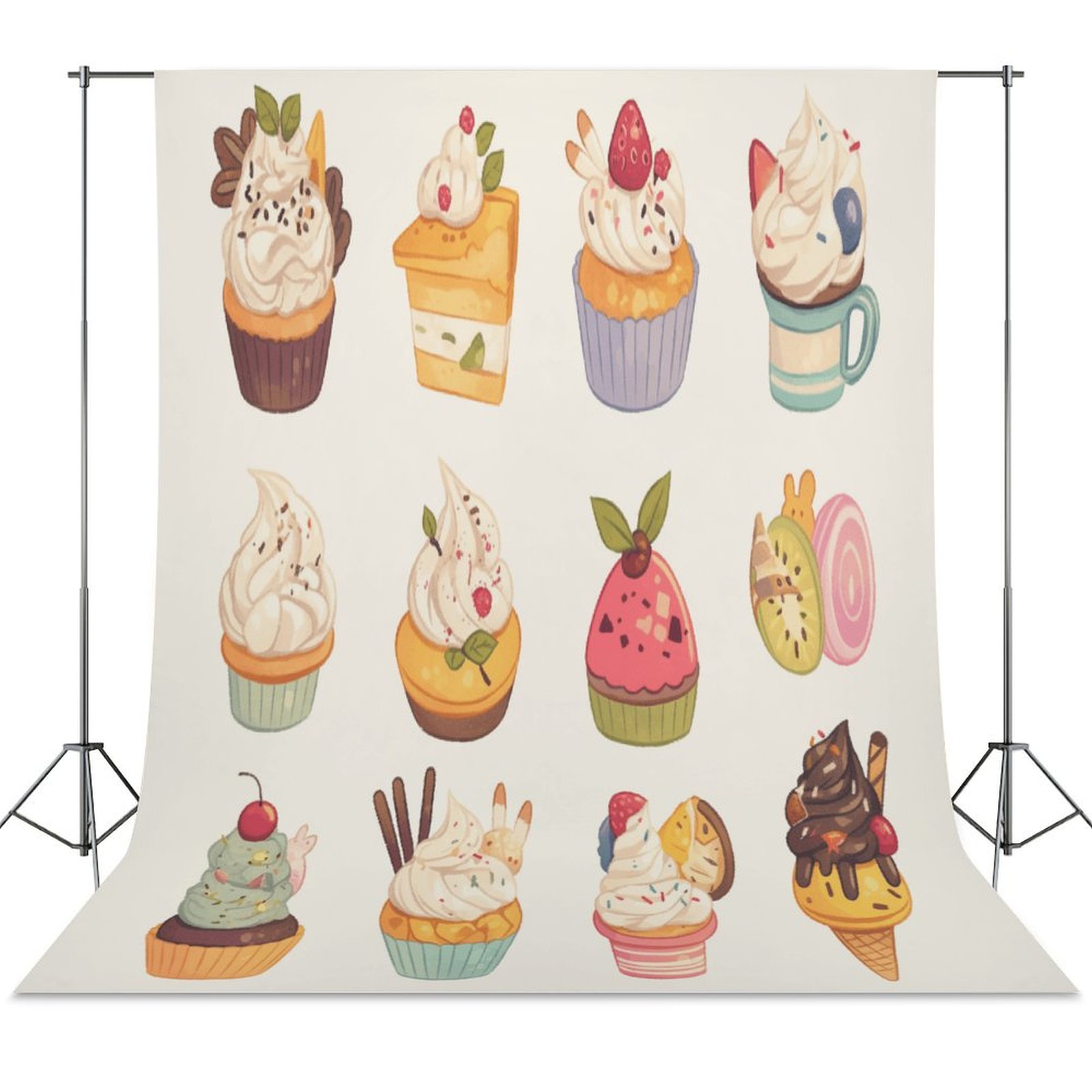 Cartoon Cake Spring Backdrop Backdrops for Photography Photo Background ...
