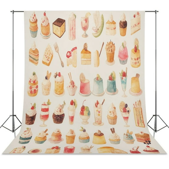 Cartoon Cake Spring Backdrop Backdrops for Photography Photo Background ...